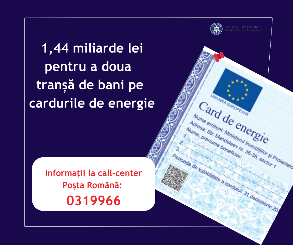 Cardurile de energie vor fi reîncărcate cu 700 de lei. Anunțul oficial ...