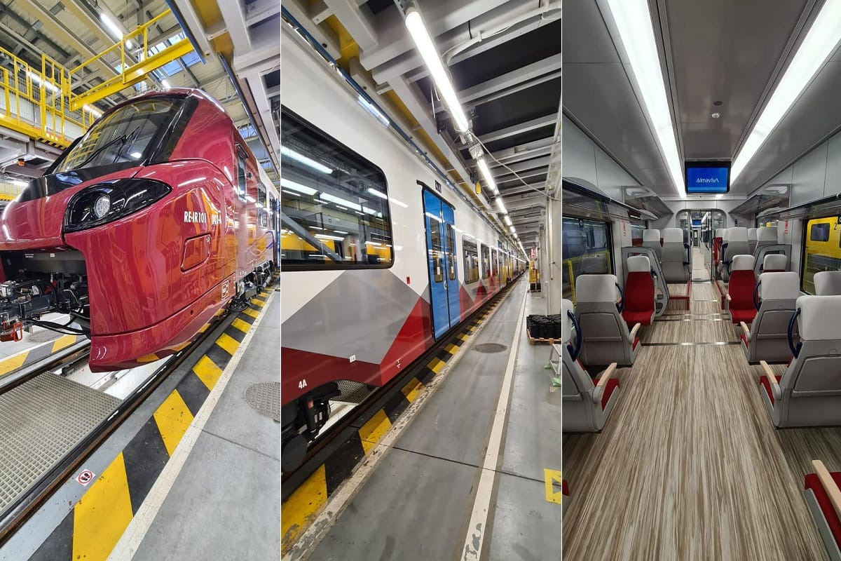 Noi imagini cu primul tren modern, produs de Alstom, care este expediat ...