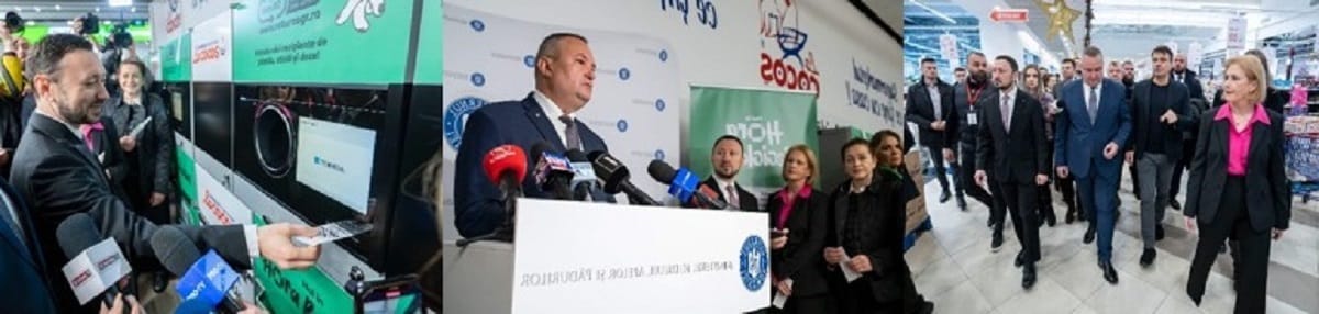 Nicolae Ciuă, Tánczos Barna și Mircea Fechet, prezenți la supermarketul ...