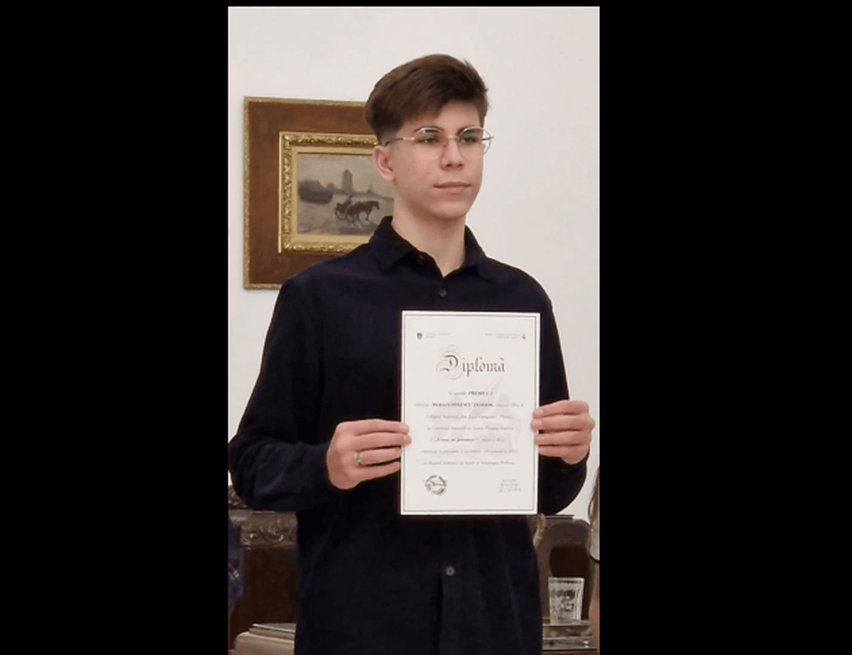 Teodor Marian-Ionescu, elev al Colegiului Național I.L. Caragiale din ...