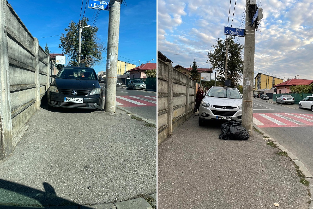 Parcarea pe strada Daciei din Ploiești face imposibilă circulația în ...