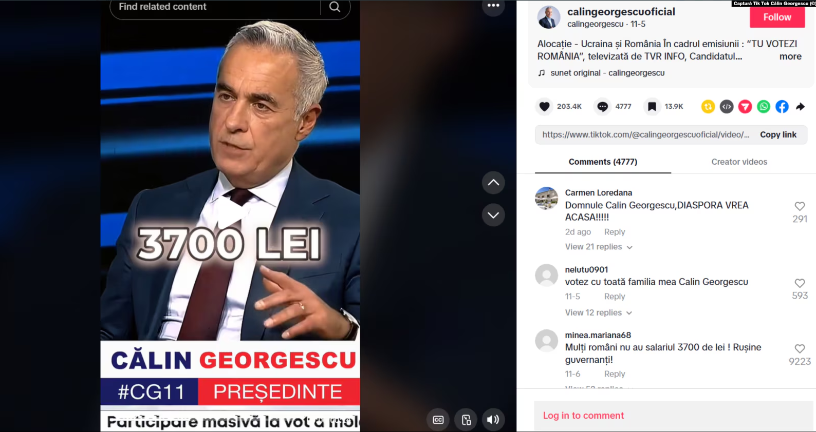Călin Georgescu: ”Alocația pentru un copil din Ucraina este 3700 lei ...