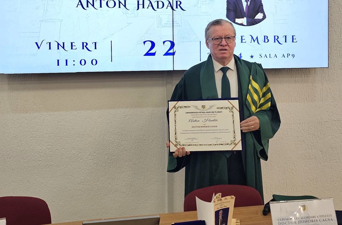 UPG Ploiești i-a acordat titlul de Doctor Honoris Causa profesorului ...