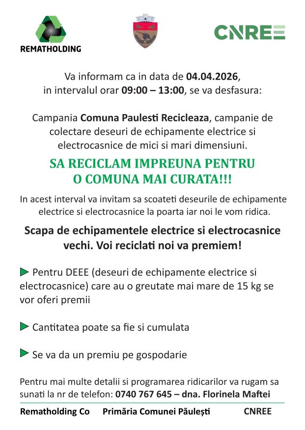 Campanie de colectare a deșeurilor electrice și electrocasnice, în ...